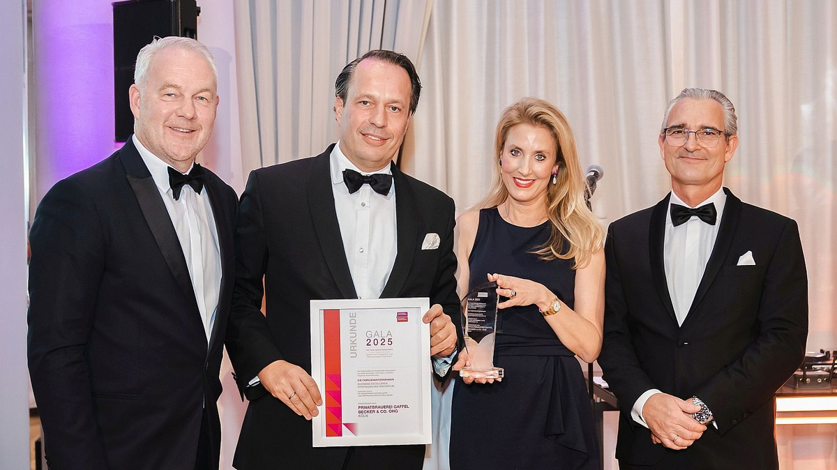 Privatbrauerei Gaffel erhält Unternehmerpreis Business Excellence 2025 ...